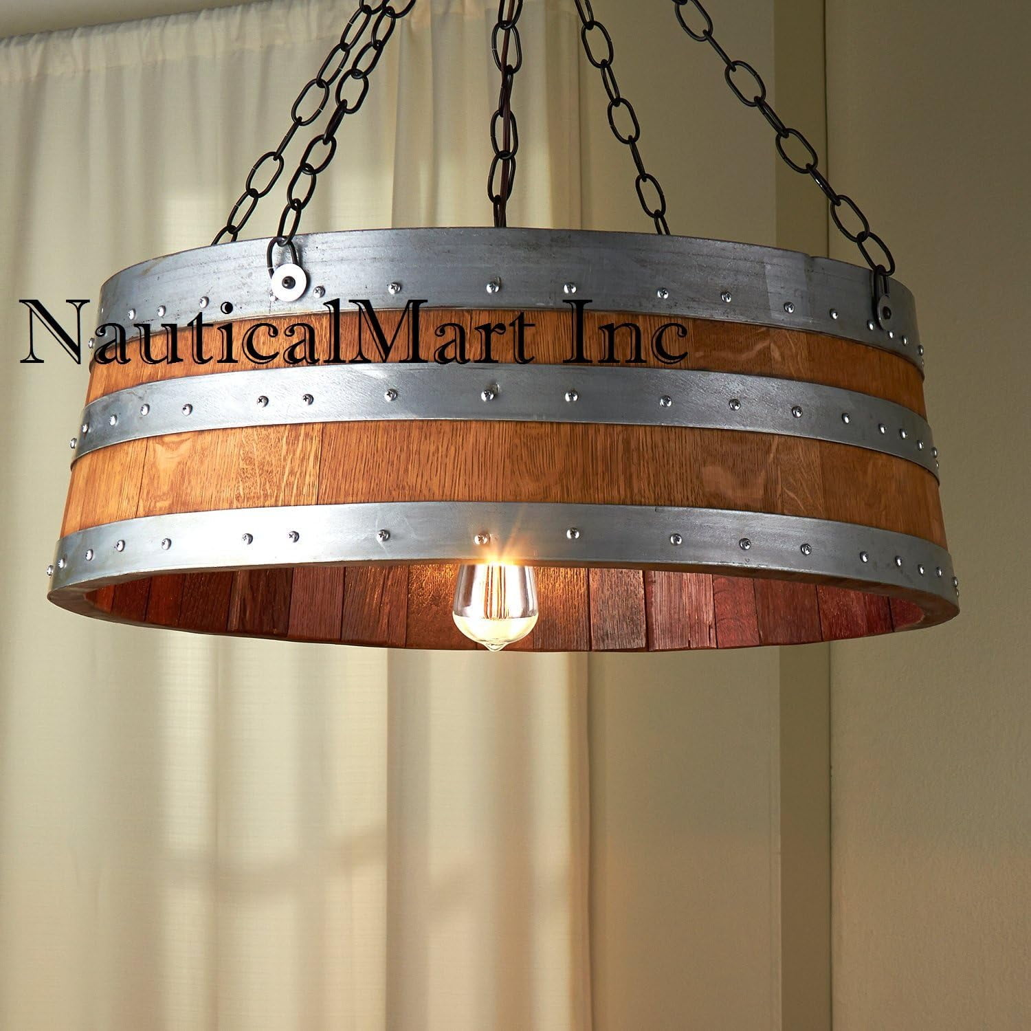 NauticalMart Wine Barrel Top Light - Walmart.com