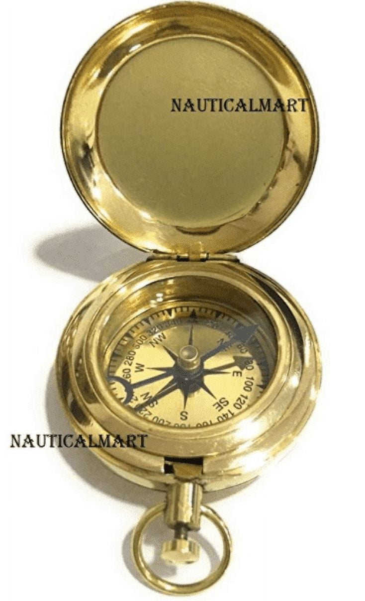 Nauticalmart Compass, Gold - Walmart.com
