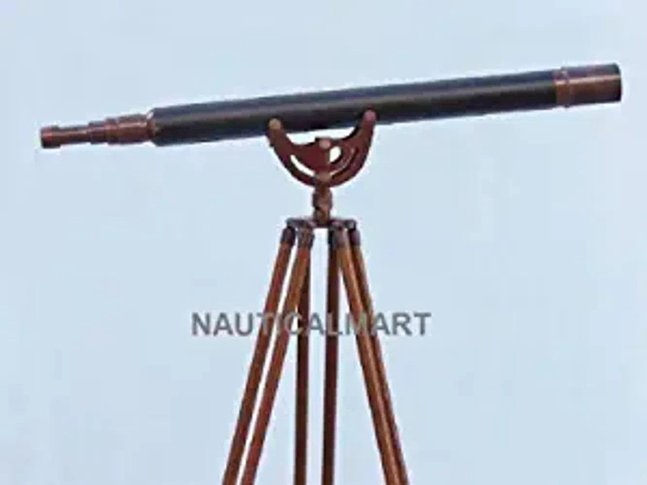 Nauticalmart Floor Standing Antique Copper with Leather Anchormaster ...