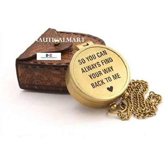 Custom Engraved Brass Compass by Nauticalmart for Engagement ...