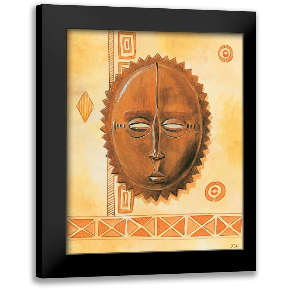 Nauts, Frans 12x14 Black Modern Framed Museum Art Print Titled - Mask ...