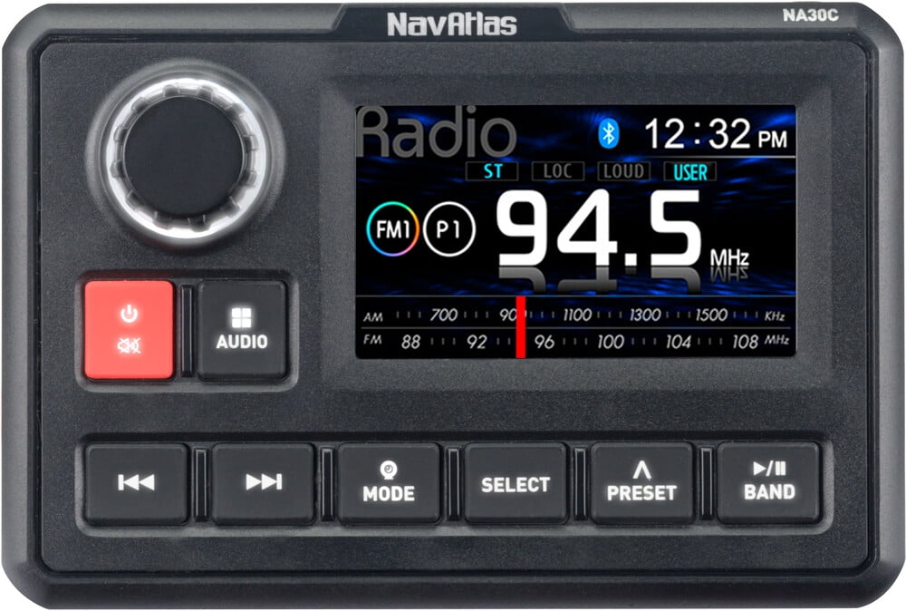 NavAtlas NA30C 3” Source Unit with AM/FM/Weatherband Tuner and Built-in ...