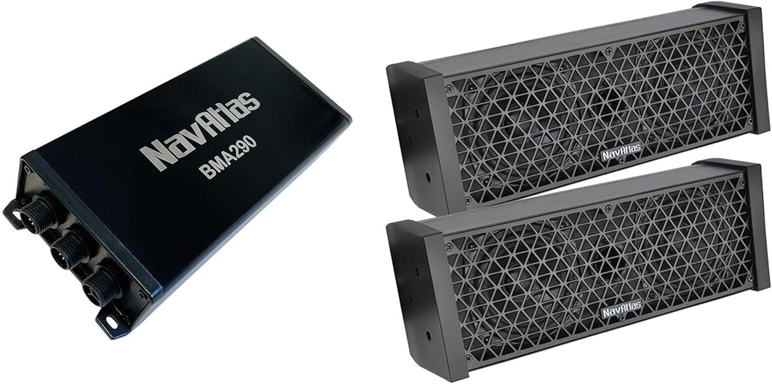 NavAtlas SB235 120 Watts Powersports and Marine Sounbdbar Speakers ...