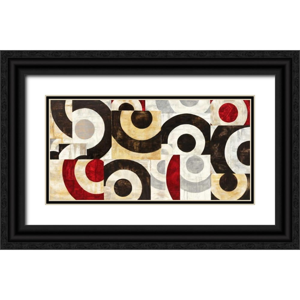 Nava, Sandro 14x9 Black Ornate Wood Framed with Double Matting Museum ...