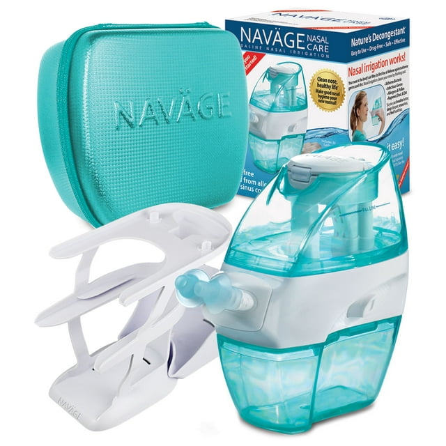 Navage Nasal Care Premier Bundle: Navage Nose Cleaner, Teal Travel Case ...