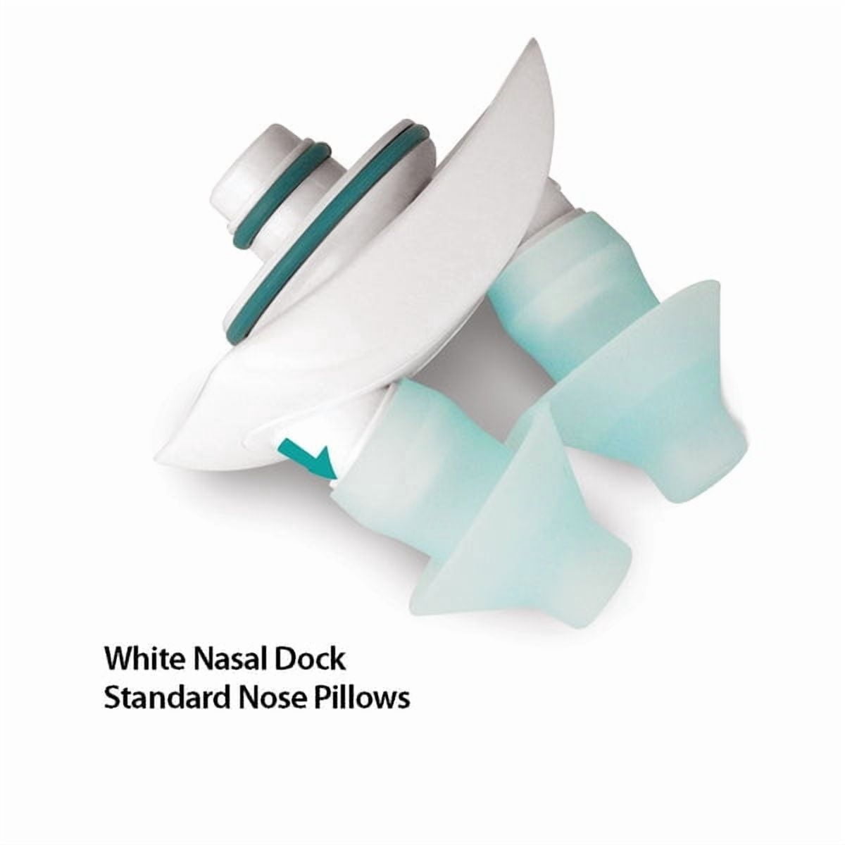 Navage Nasal Dock-Nose Pillow Combo: White Nasal Dock and Standard Nose ...