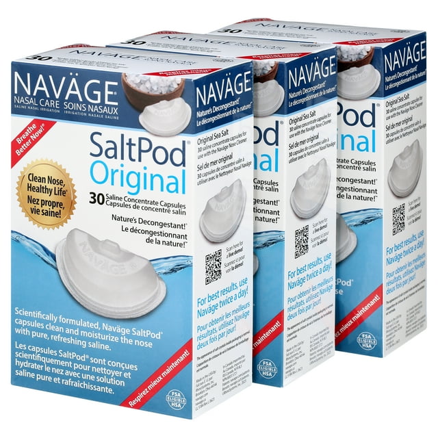 Navage SaltPod Bundle: 3 SaltPod 30-Packs (90 SaltPods) $44.85 if ...