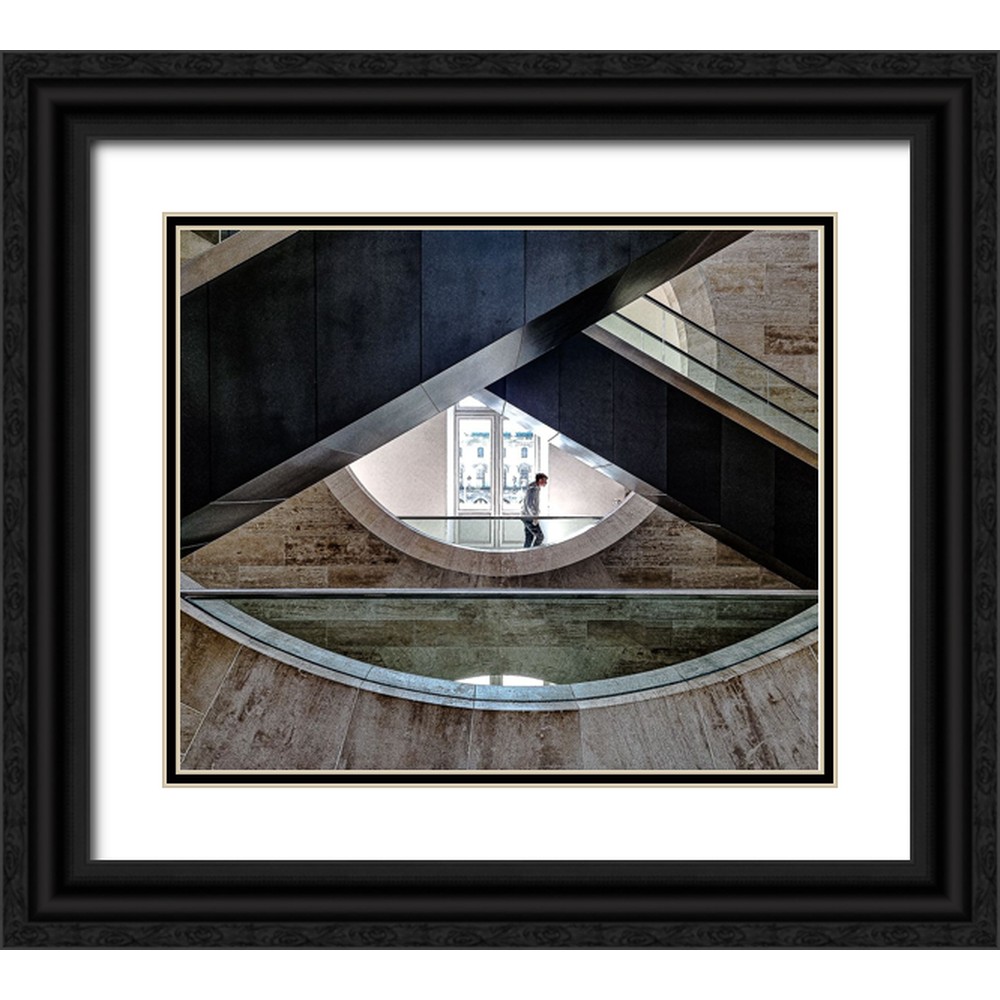 Navailles, Stephane 13x12 Black Ornate Wood Framed with Double Matting ...