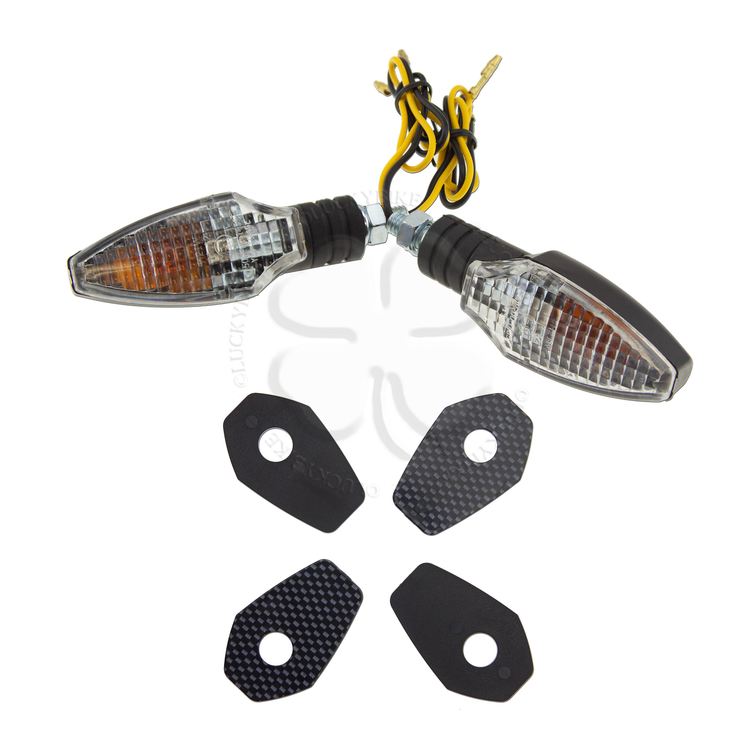 Navajo Black Turn Signal & Adapter Kit Suzuki GSXR GSF SV SFV DRZ DL ...