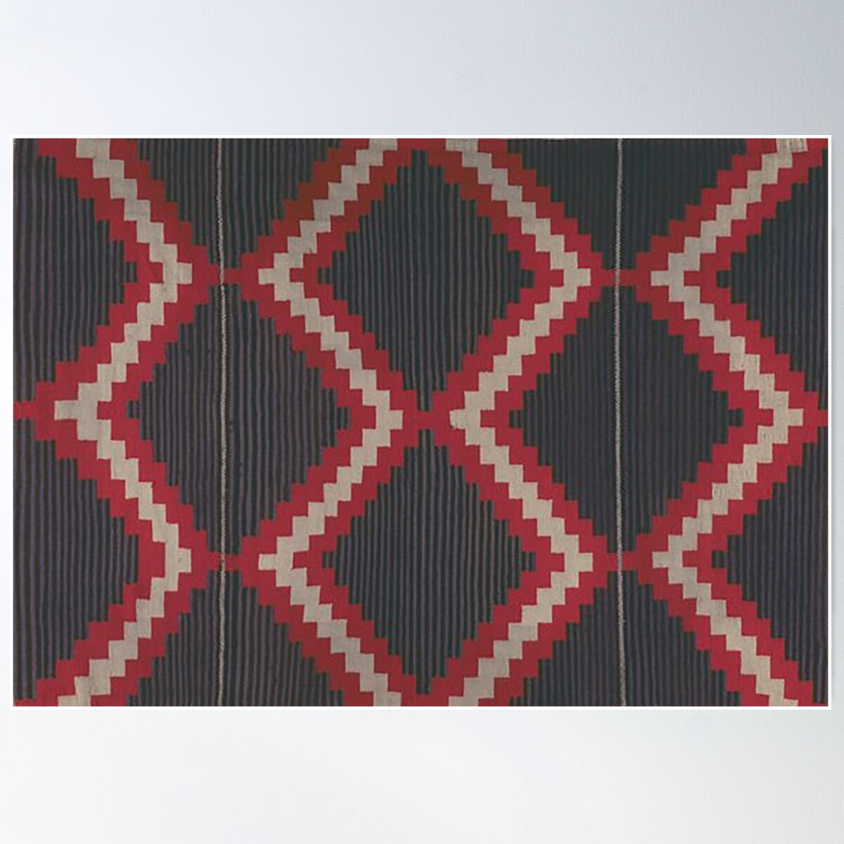 Navajo Blanket, Geometric Pattern, Southwestern Design, Native American ...