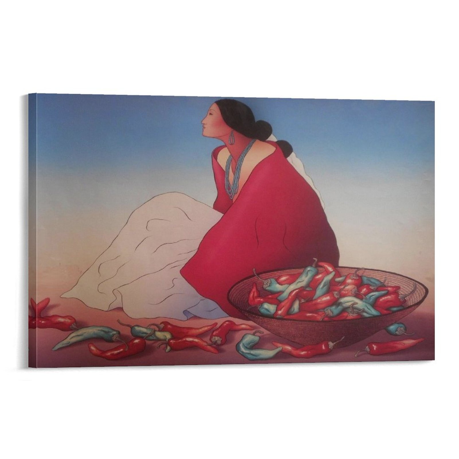 Navajo Chiles 1978 by R.C. Gorman Posters Art Print Wall Photo Paint ...