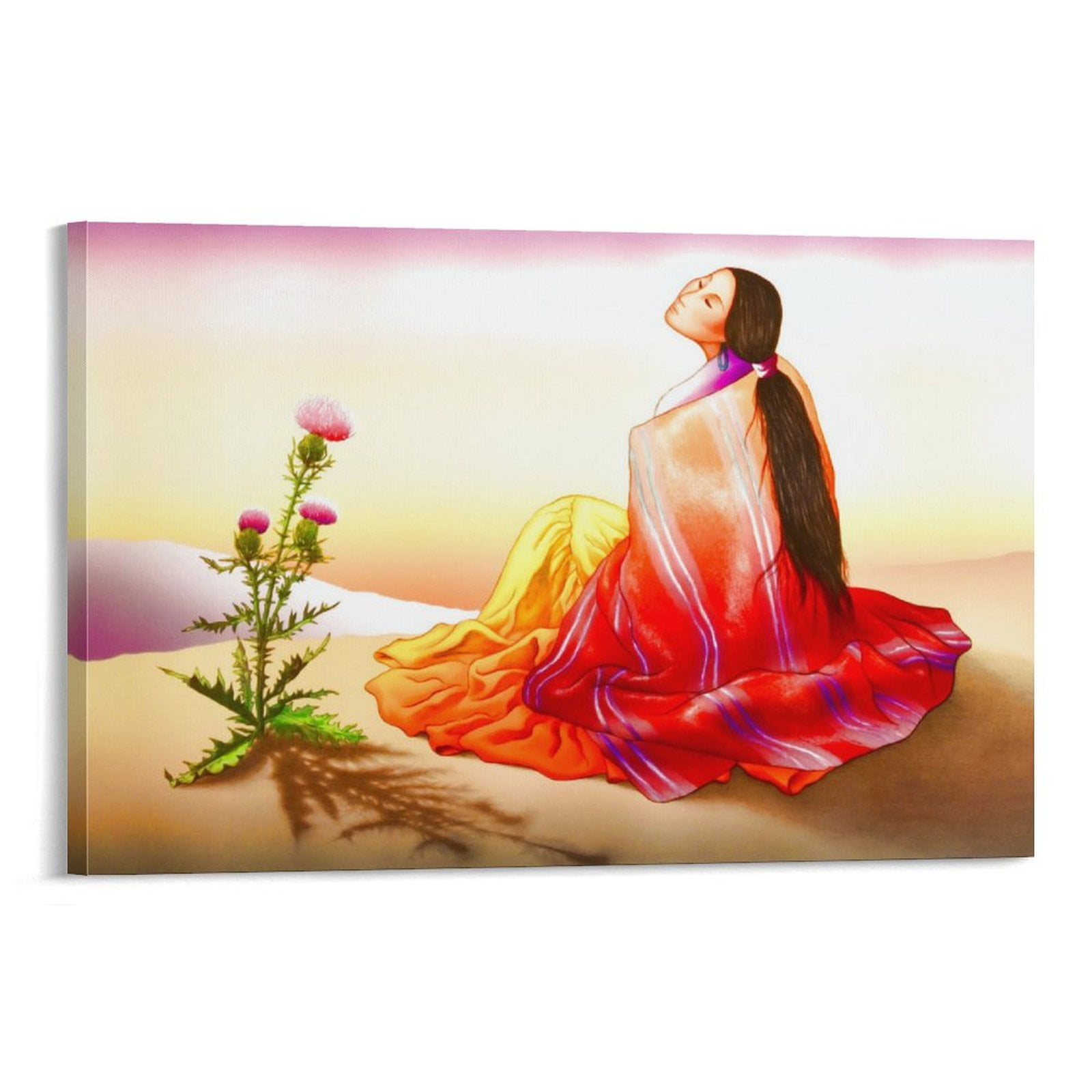 Navajo Dawn 1992 by R.C. Gorman Painting On Canvas Wall Art Poster ...