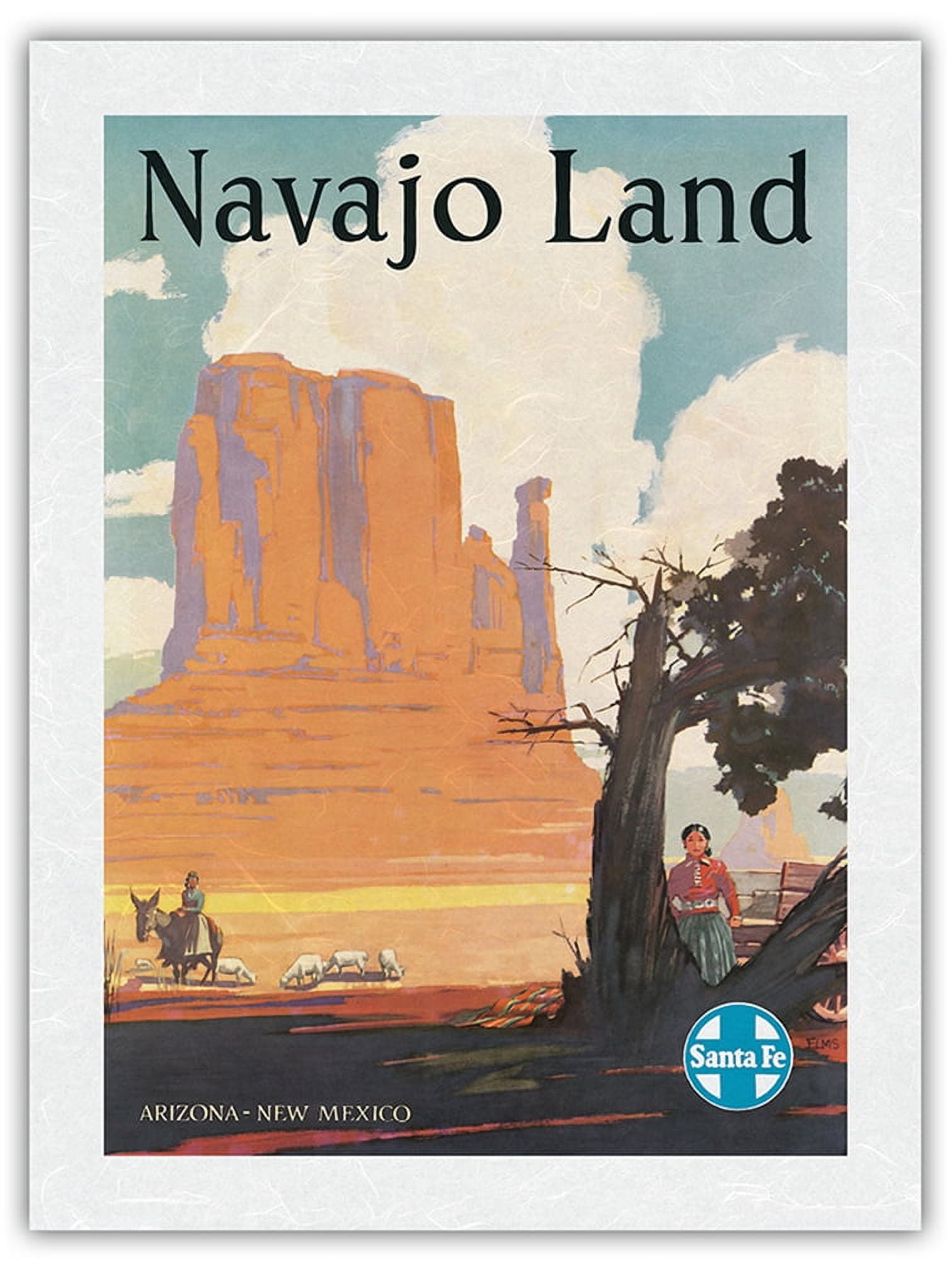 Navajo Land - Arizona New Mexico - Santa Fe Railroad - Navajo Nation ...