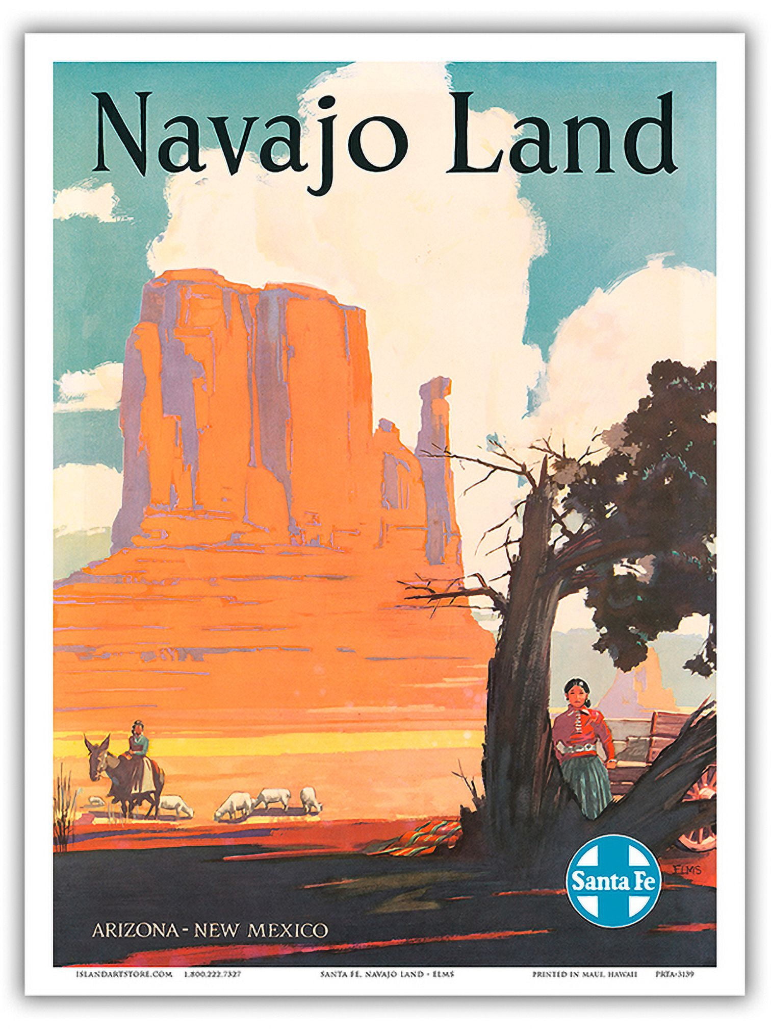 Navajo Land - Arizona New Mexico - Santa Fe Railroad - Navajo Nation ...