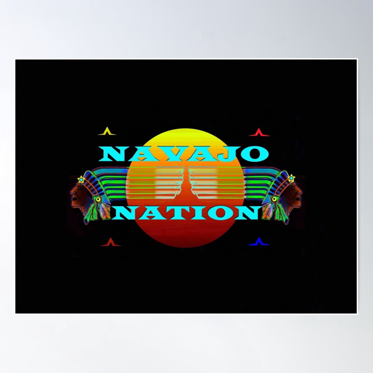 Navajo Nation Design A Poster Wall Art, Modern Wall Decor For Living ...