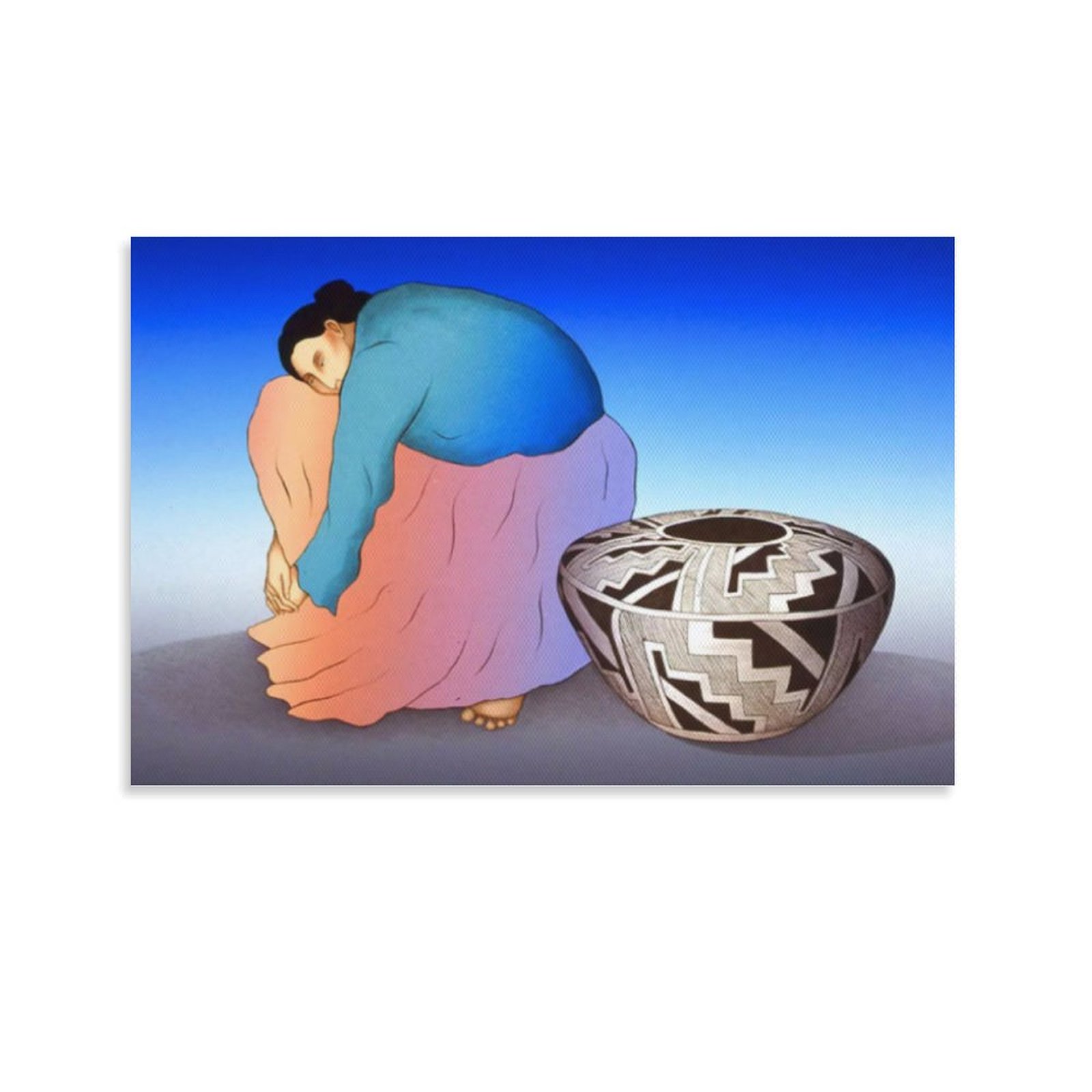 Navajo Nation - Storage Jar 1988 by R.C. Gorman Artworks Canvas Poster ...