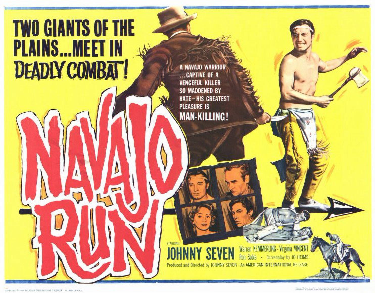 Navajo Run - movie POSTER (Style A) (11" x 14") (1964) - Walmart.com