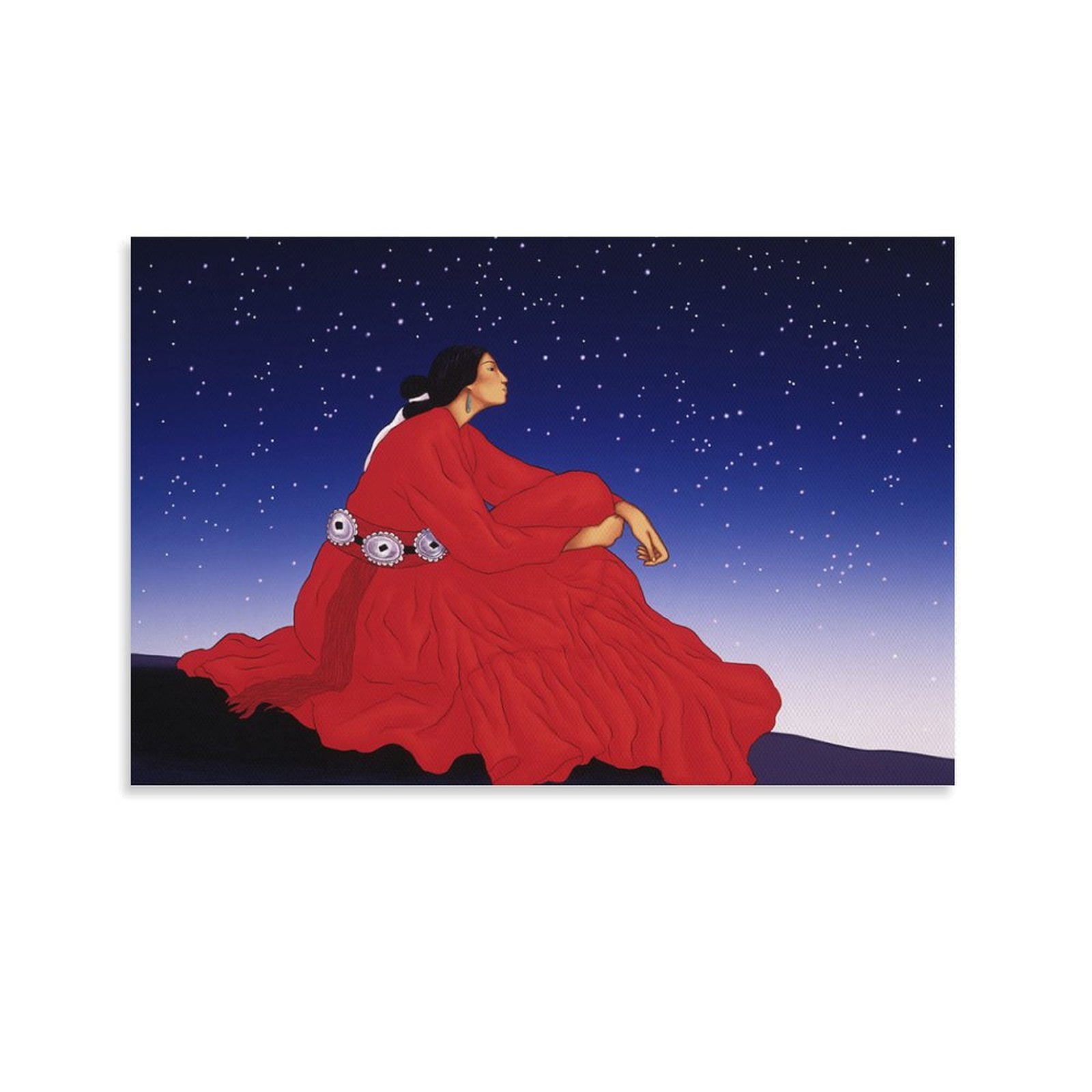 Navajo Velvet Print by R.C. Gorman Posters Wall Art Painting Canvas ...