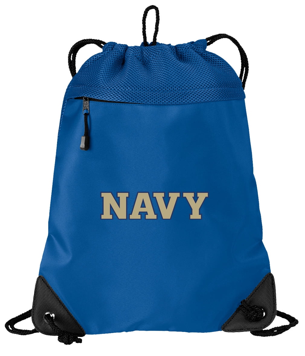 Naval Academy Cinch Backpack OFFICIAL USNA Navy Drawstring Bag String ...