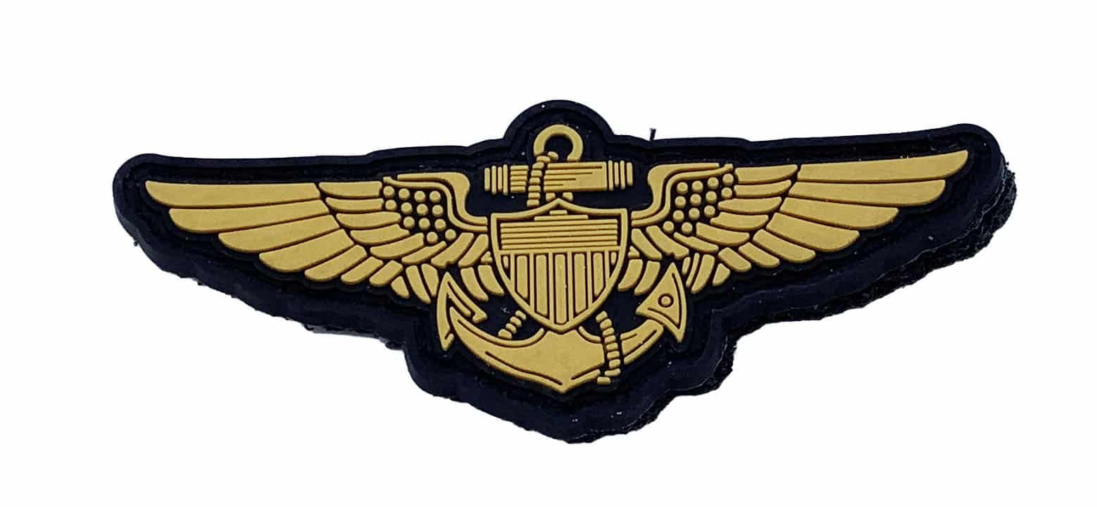 Naval Aviator Wings PVC Patch – With Hook and Loop - Walmart.com