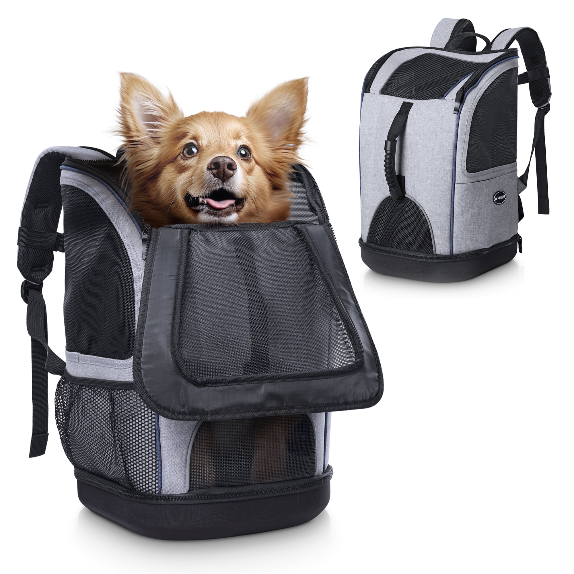 Navaris 2-in-1 Convertible Carrier and Cat or Dog Backpack - Hand Carry ...
