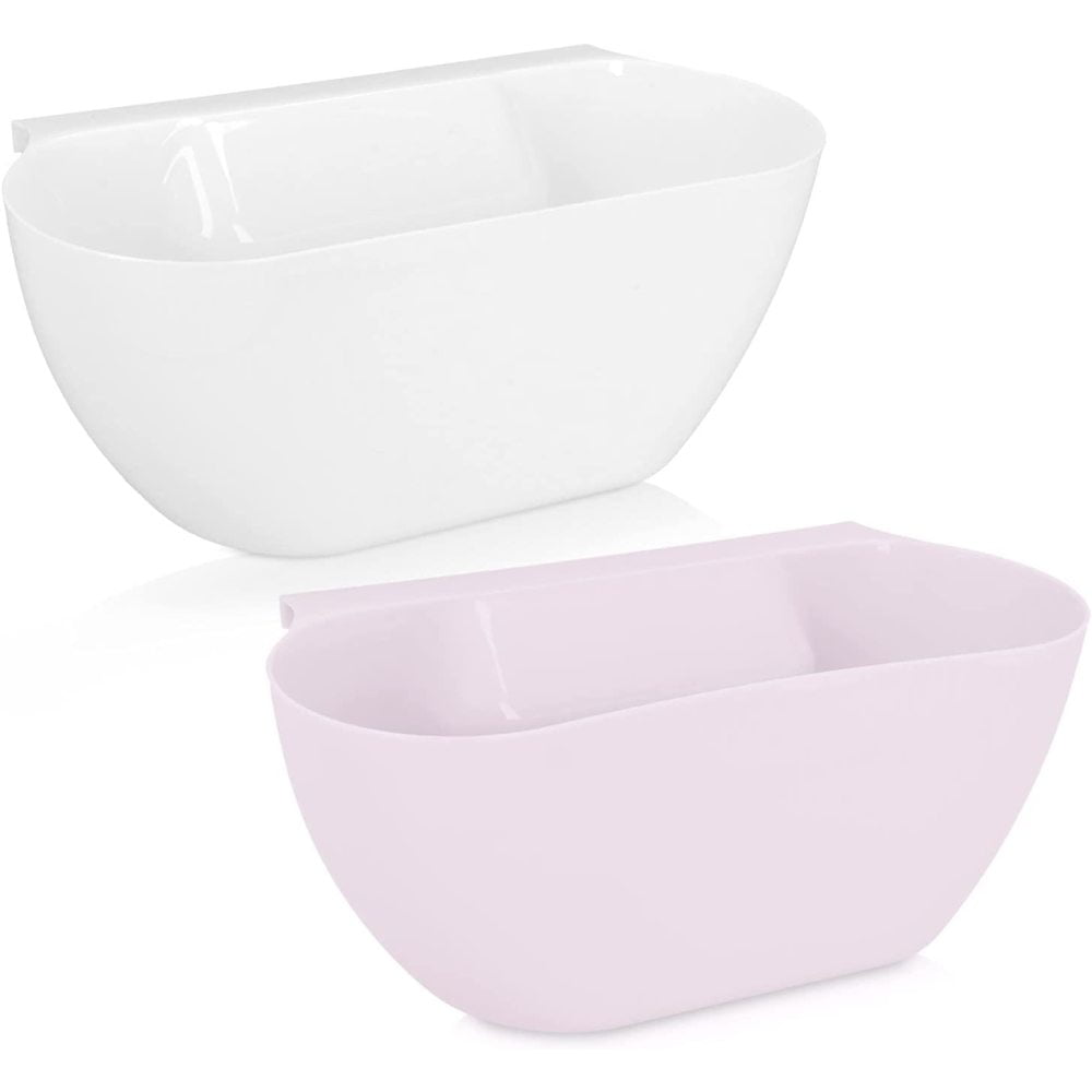 Navaris 2x collection tray for kitchen waste to hang up 2-piece set of ...