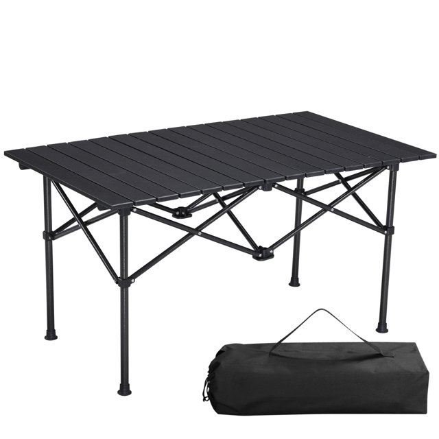 Navaris Aluminium Folding Camping Table - 95 x 55cm (37.4 x 21.7 ...