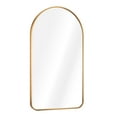 Navaris Arched Wall Mirror - Golden Arch Framed Mirror - 17.7"x31.5 ...