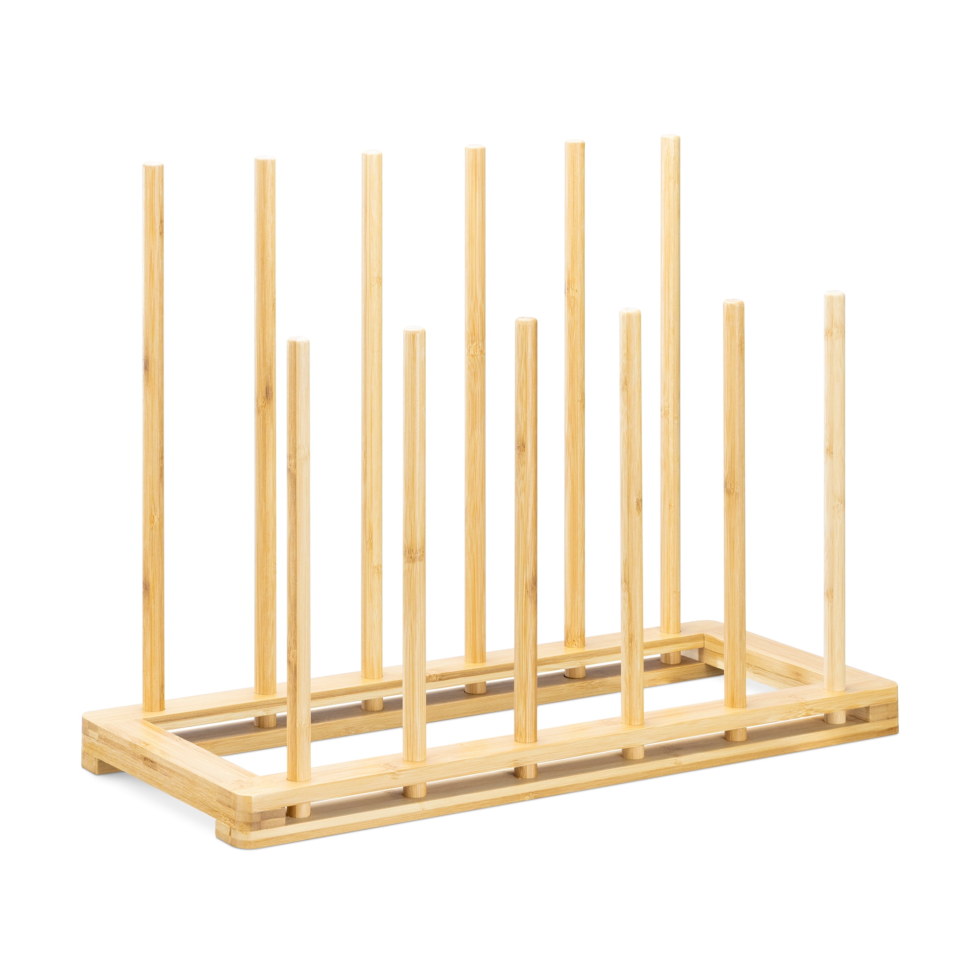 Navaris Bamboo Shoe Rack - Shoe Tree Storage Organizer Rack for Storing ...