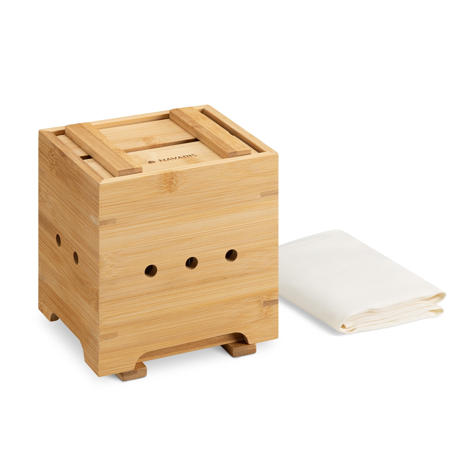 Navaris Bamboo Tofu Maker Kit - Tofu Mold for Making Fresh Homemade ...