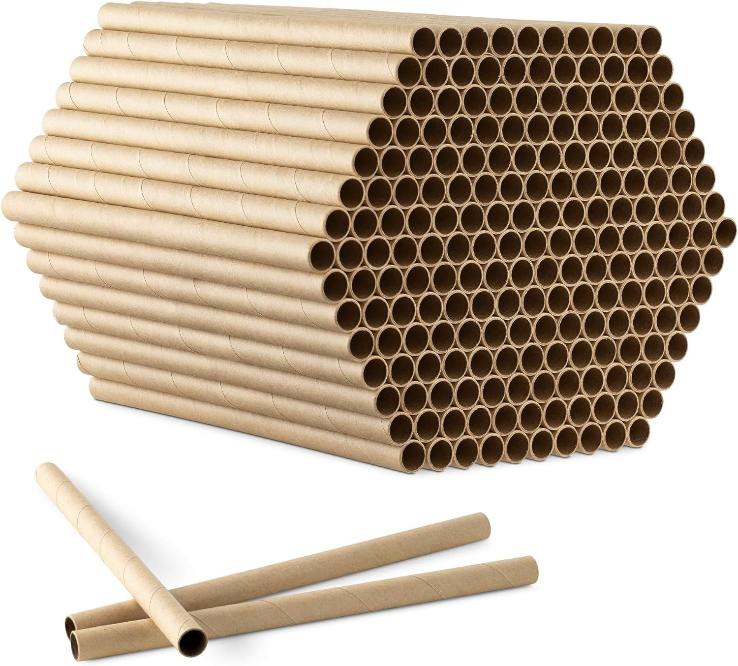 Navaris Cardboard Bee Nesting Tubes (Pack of 200) - 6" Long x 5/16 ...