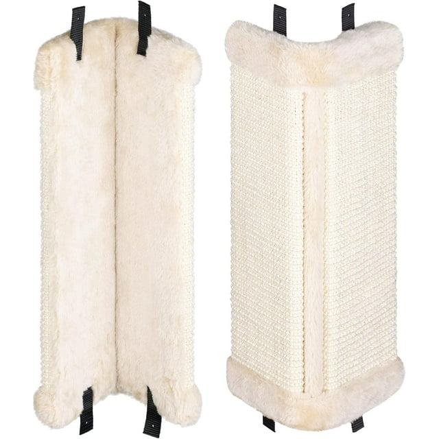Navaris Corner Wall Cat Scratcher (Set of 2) - Wall Mounted Sisal ...