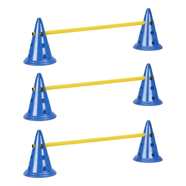 Navaris Dog Agility Equipment Set - Cone and Pole for Training and ...