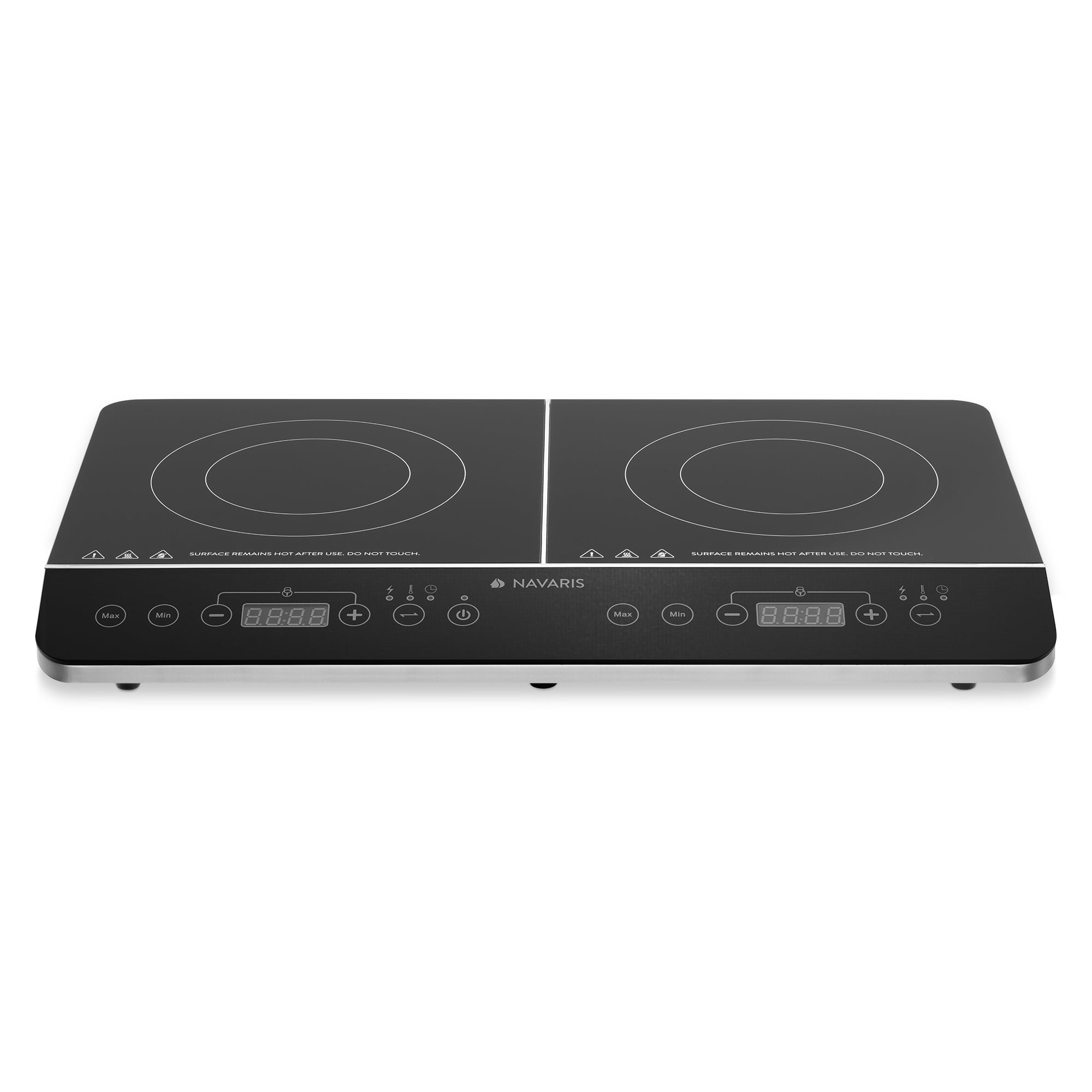 Navaris Double Induction Cooktop - Portable Dual Countertop Electric ...