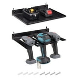 Navaris Drill Holder and Shelf for Pegboard or Wall - Tool Organizer ...