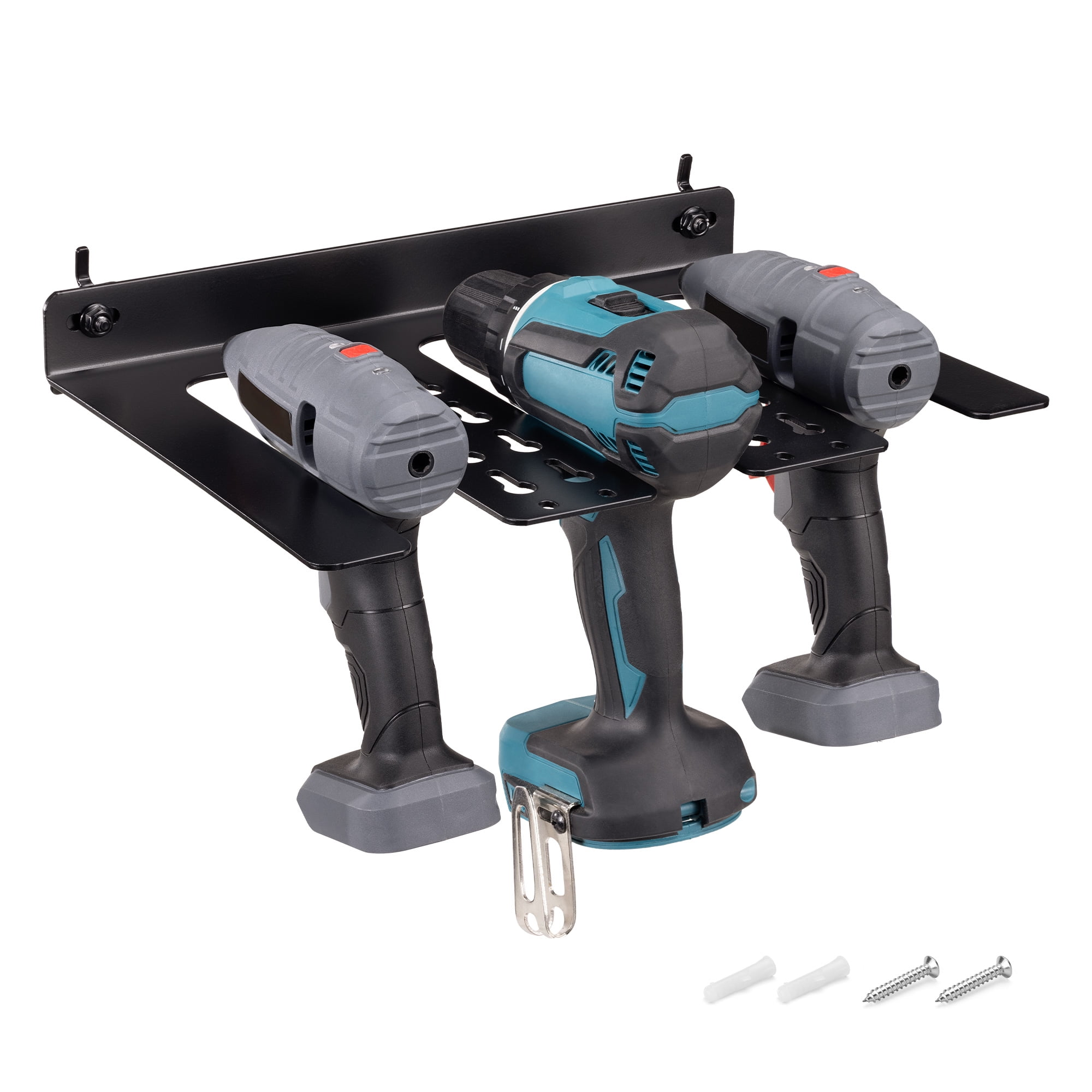 Navaris Drill Holder for Pegboard or Wall - Tool Organizer Storage ...