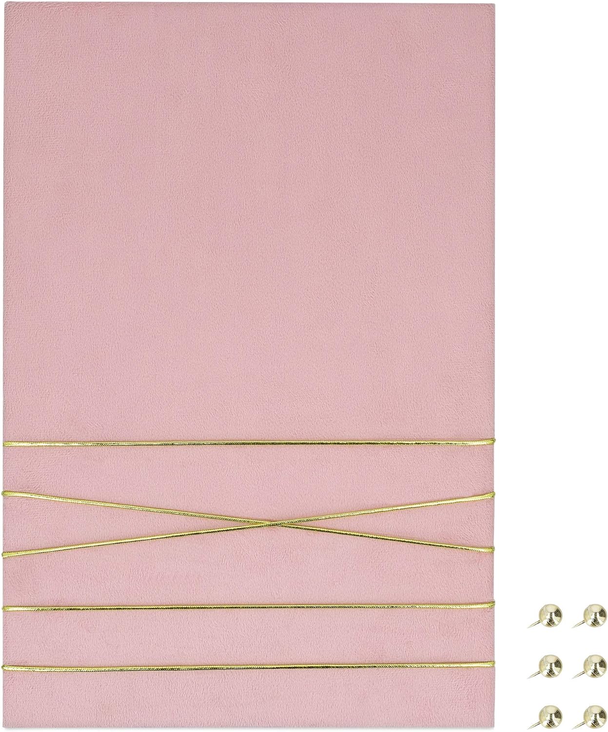 Navaris Fabric Memo Bulletin Board - 12" x 17" Velvet Memory Board for ...