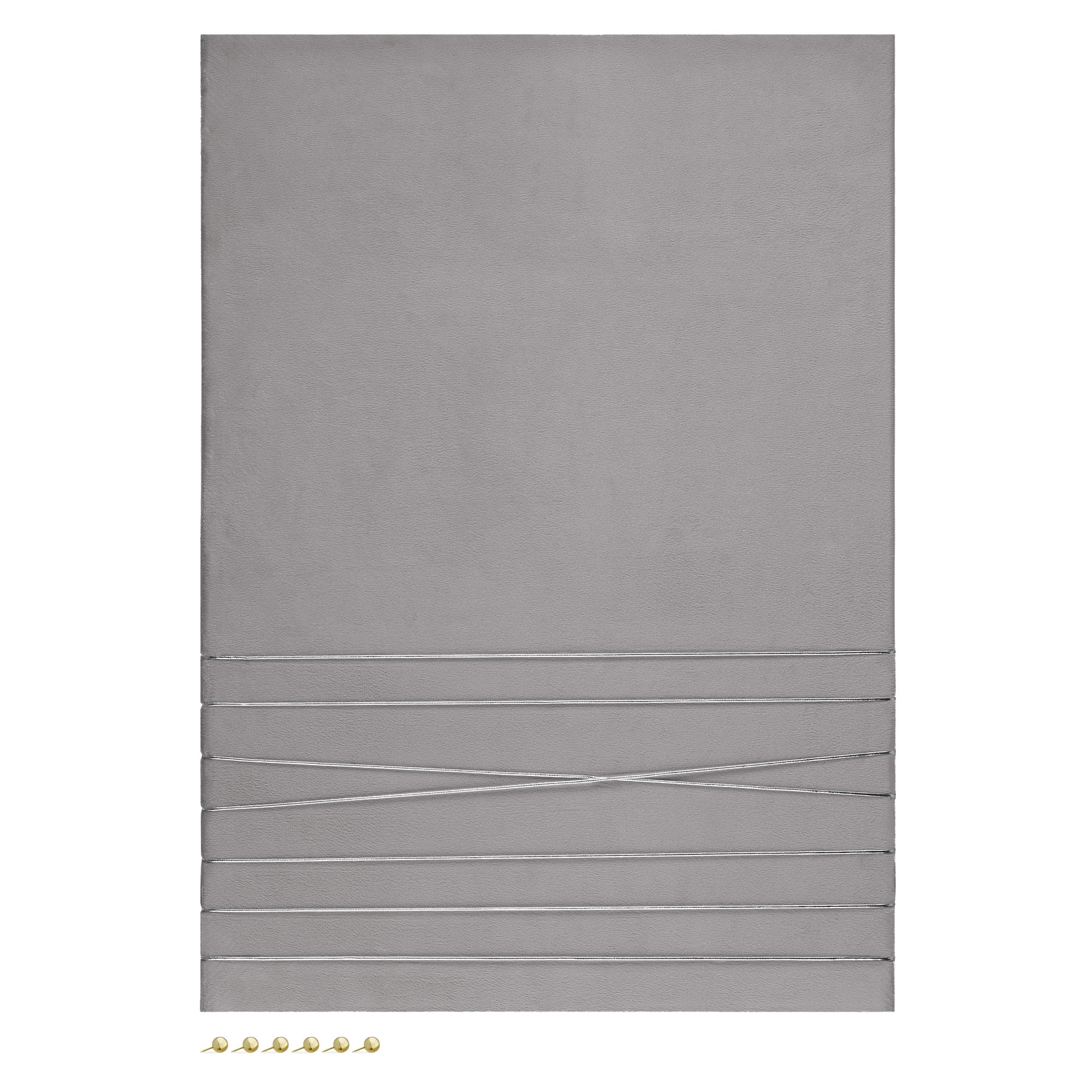 Navaris Fabric Memo Bulletin Board - 20" x 28" Velvet Memory Board for ...