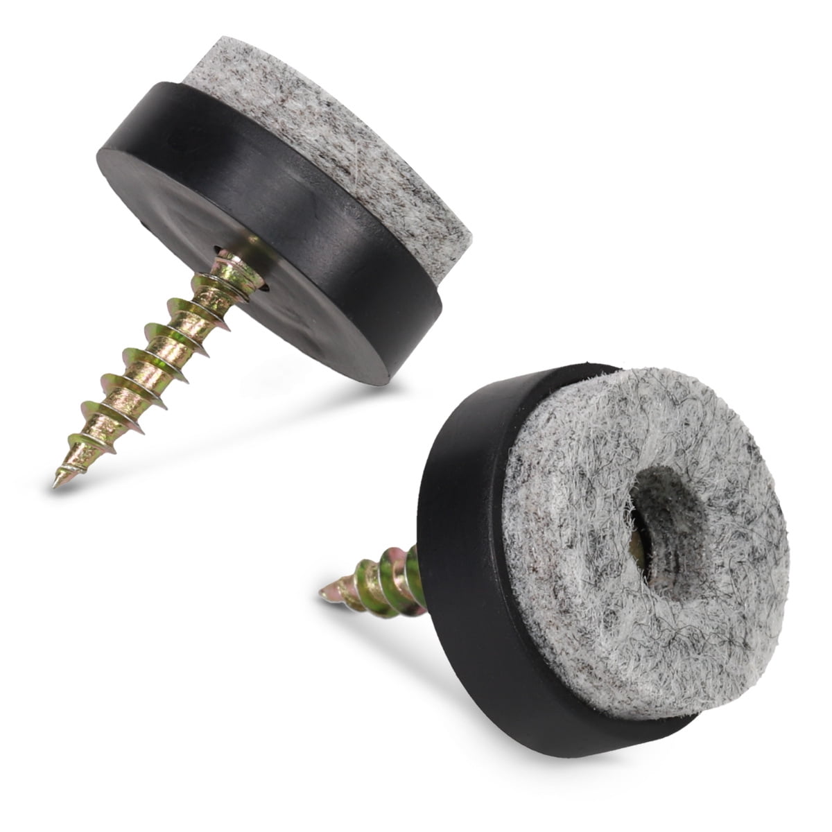 Navaris Felt Pads for Furniture (50 Pieces) - Round Screw-In Sliders ...