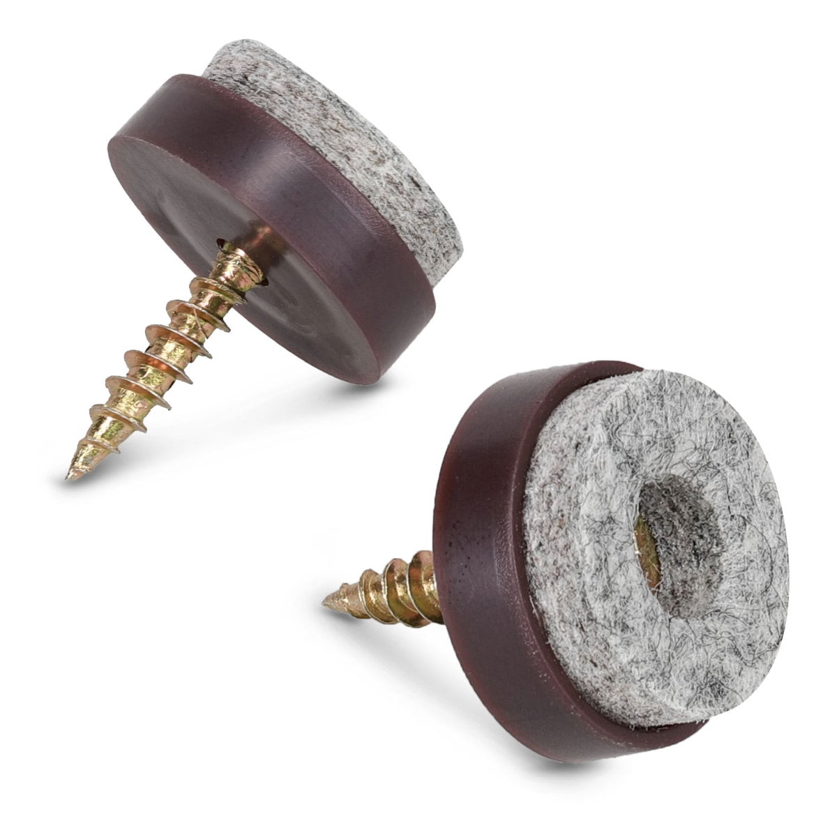 Navaris Felt Pads for Furniture (50 Pieces) - Round Screw-In Sliders ...