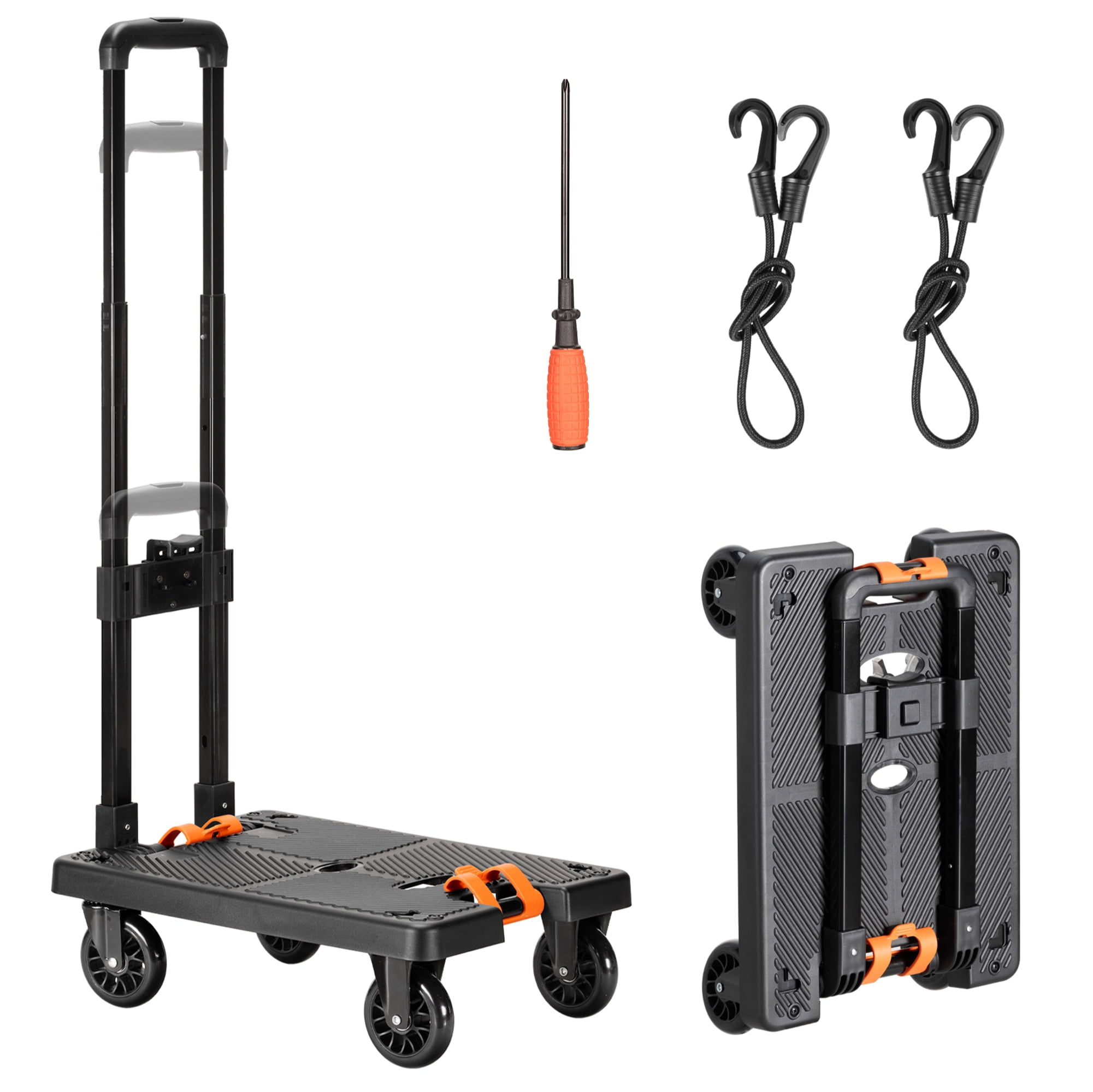 Navaris Folding Sack Truck with Tensioning Straps - Loadable up to 50kg ...