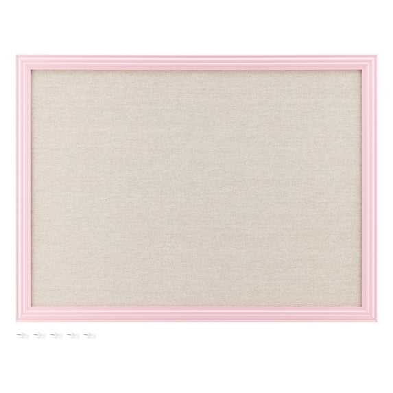 Navaris Linen Bulletin Board - Wall Memory Pinboard - 17 x 23 ...