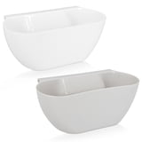 Navaris Hanging Kitchen Waste Bins Set of 2 - Garbage for Food Scraps ...