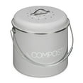 Navaris Metal Compost Caddy Bin - 1.3 Gallon Kitchen Composting Bucket ...