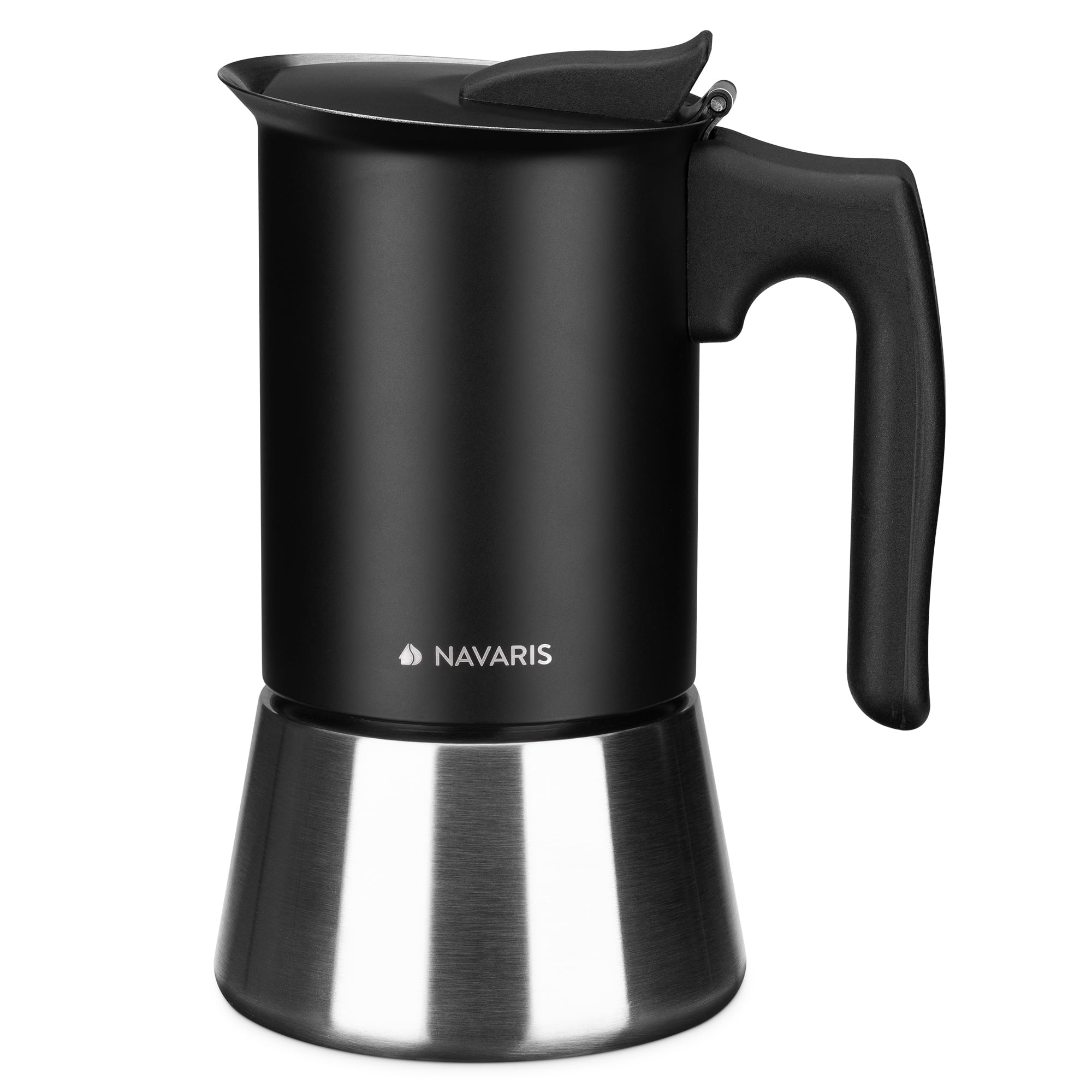 Navaris Moka Coffee Pot - Percolator Espresso Maker for Stovetops ...