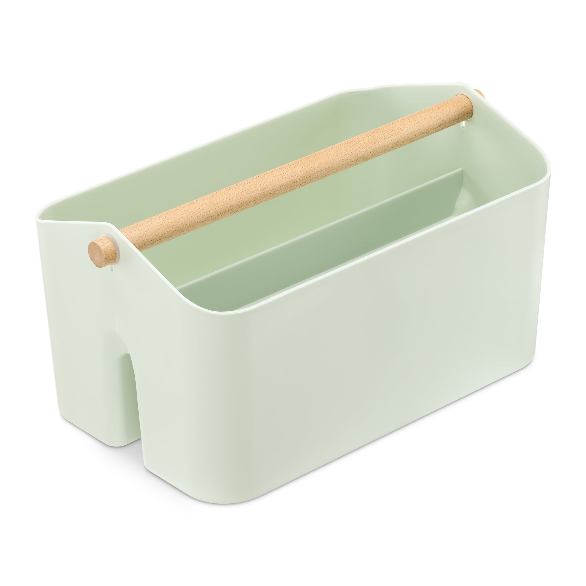 Navaris Organizer Caddy with Wood Handle - Storage Holder with 2 ...