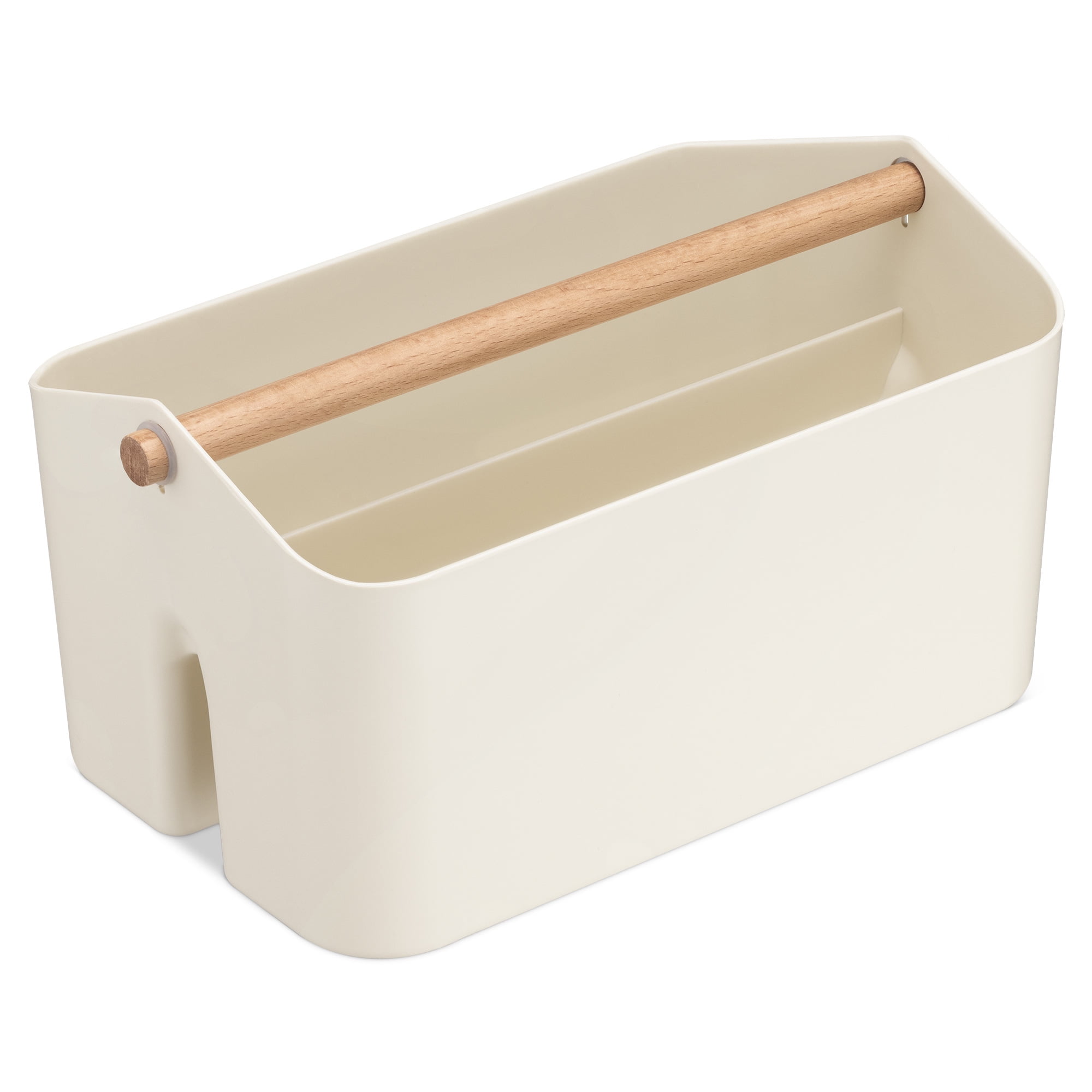 Navaris Organizer Caddy with Wood Handle - Storage Holder with 2 ...