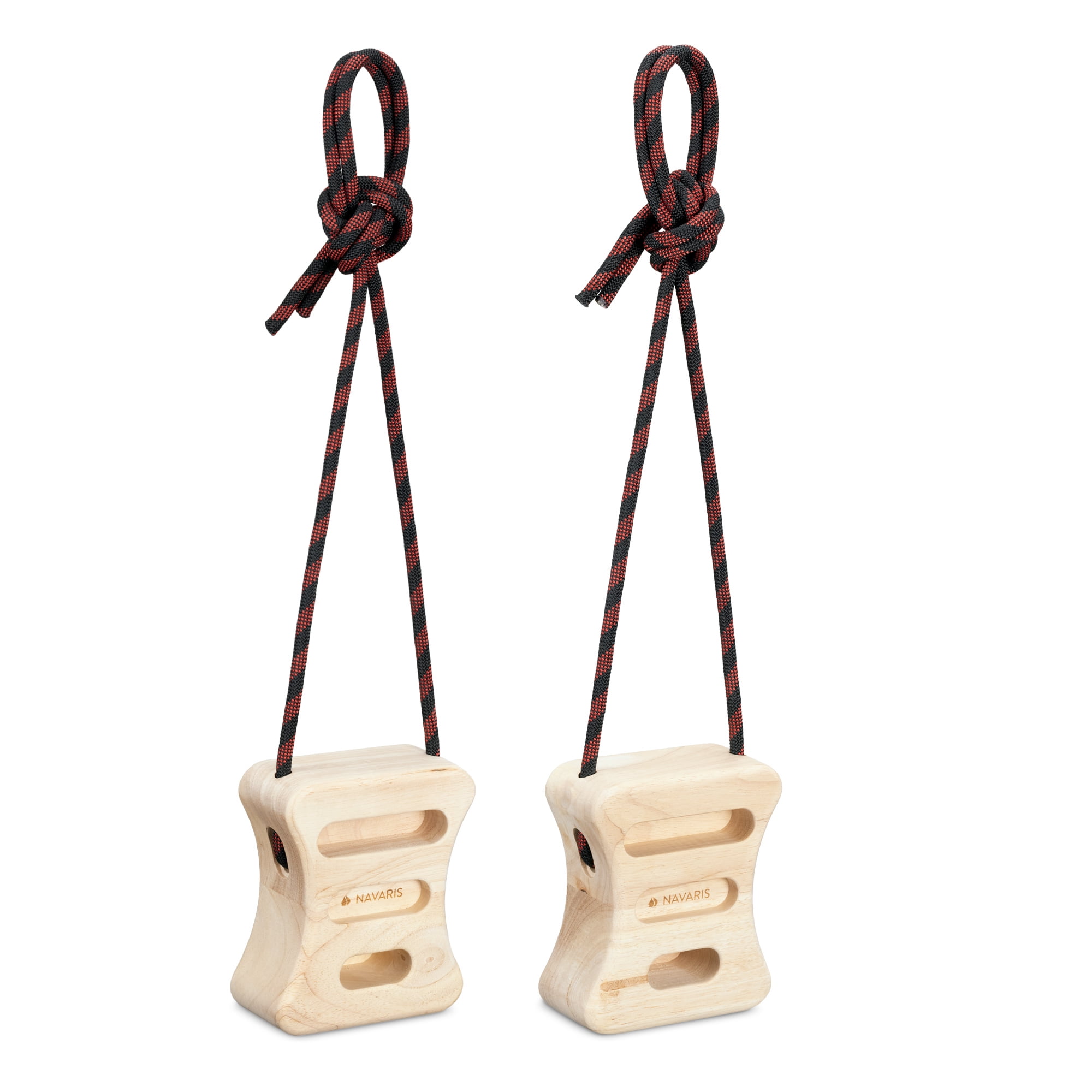 Navaris Rock Climbing Fingerboards - Set of 2x Wooden Hangboard ...