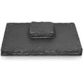 Navaris Slate Placemat and Coaster Set - Set of 8 Natural Slate ...