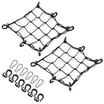 Unique Bargains Black 13"x 13" Bike Cargo Luggage Storage Mesh Net for ...